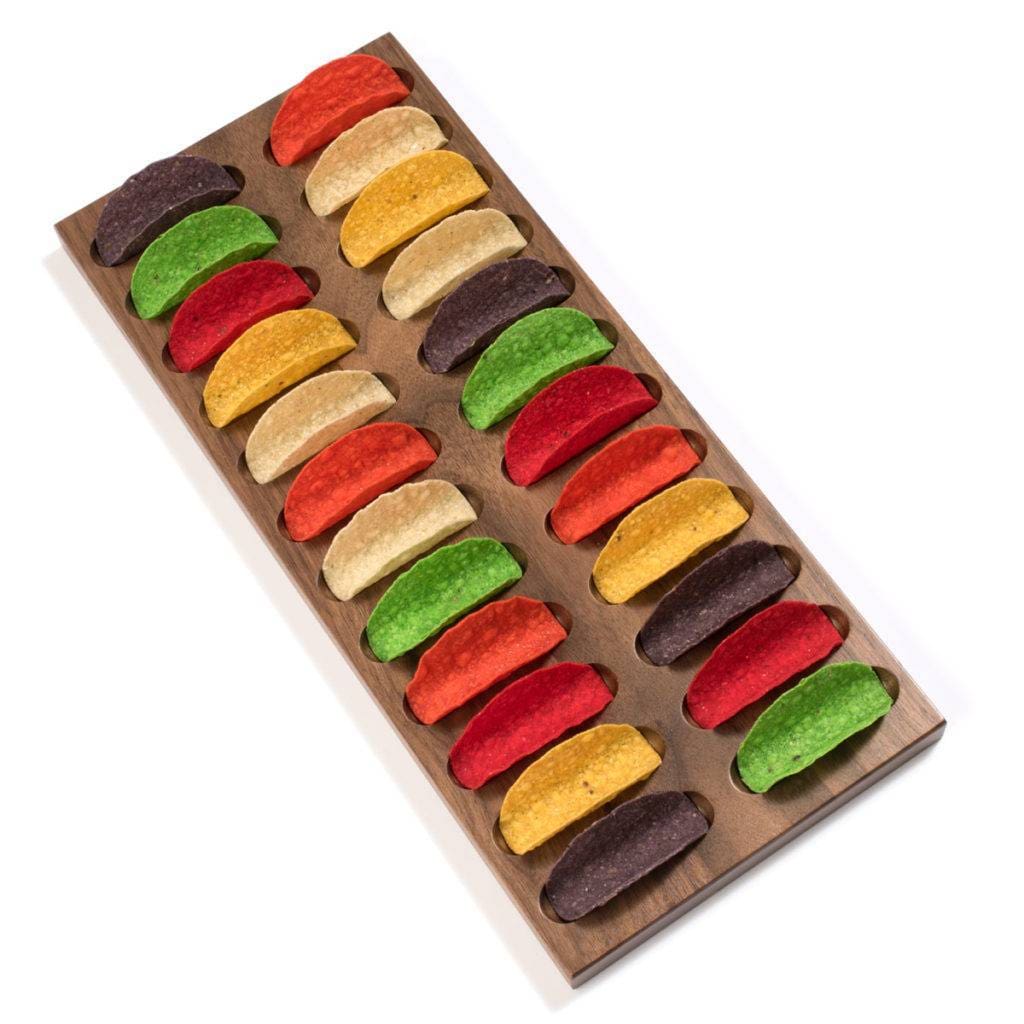 Bamboo Mini Taco Passing Tray | Racks & Displays | Mini Taco Shells