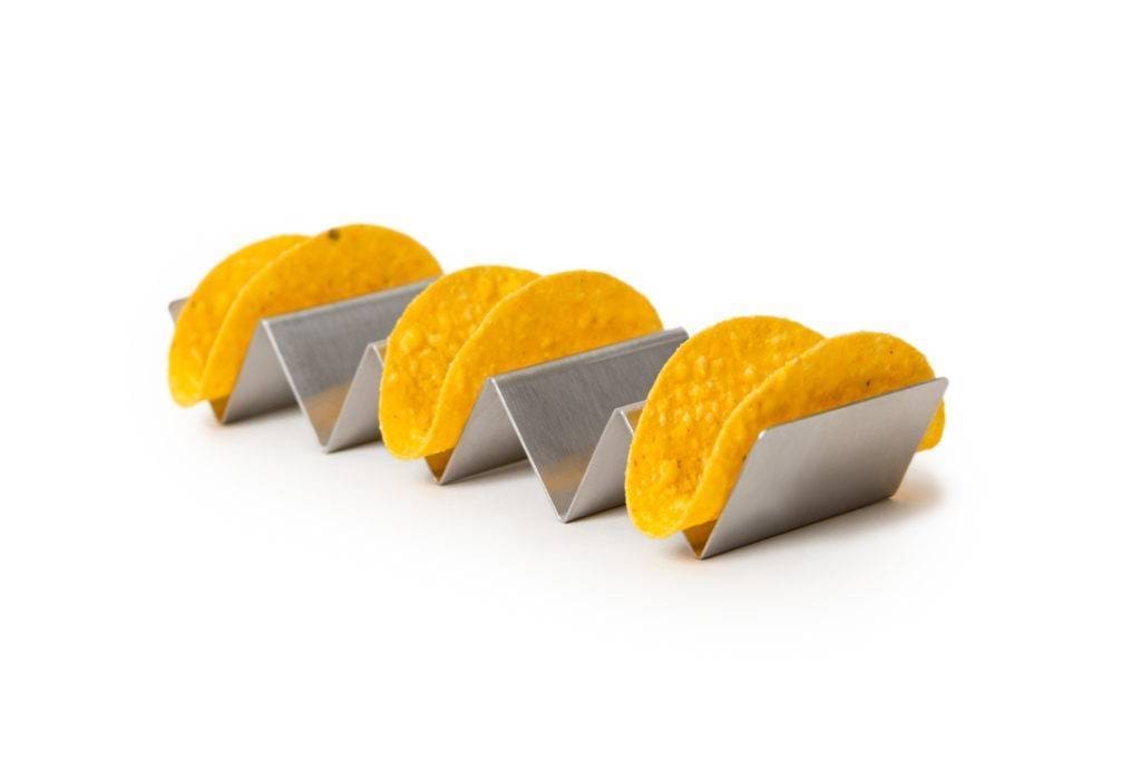 12 Spot Wood Mini Taco Tray - Order Mini Taco Shells